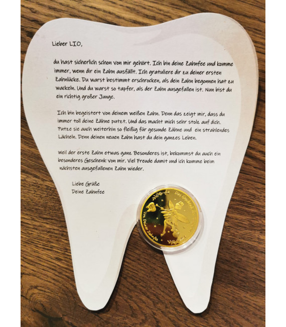 Brief von der Zahnfee personalisierbar - Blanko Briefvorlage